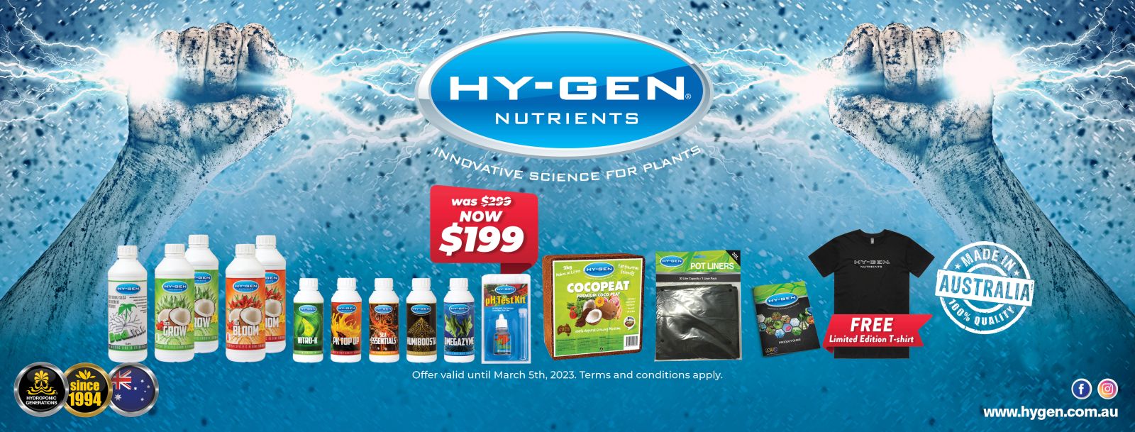 Hygen x Hydro Experts Coco Starter Pack